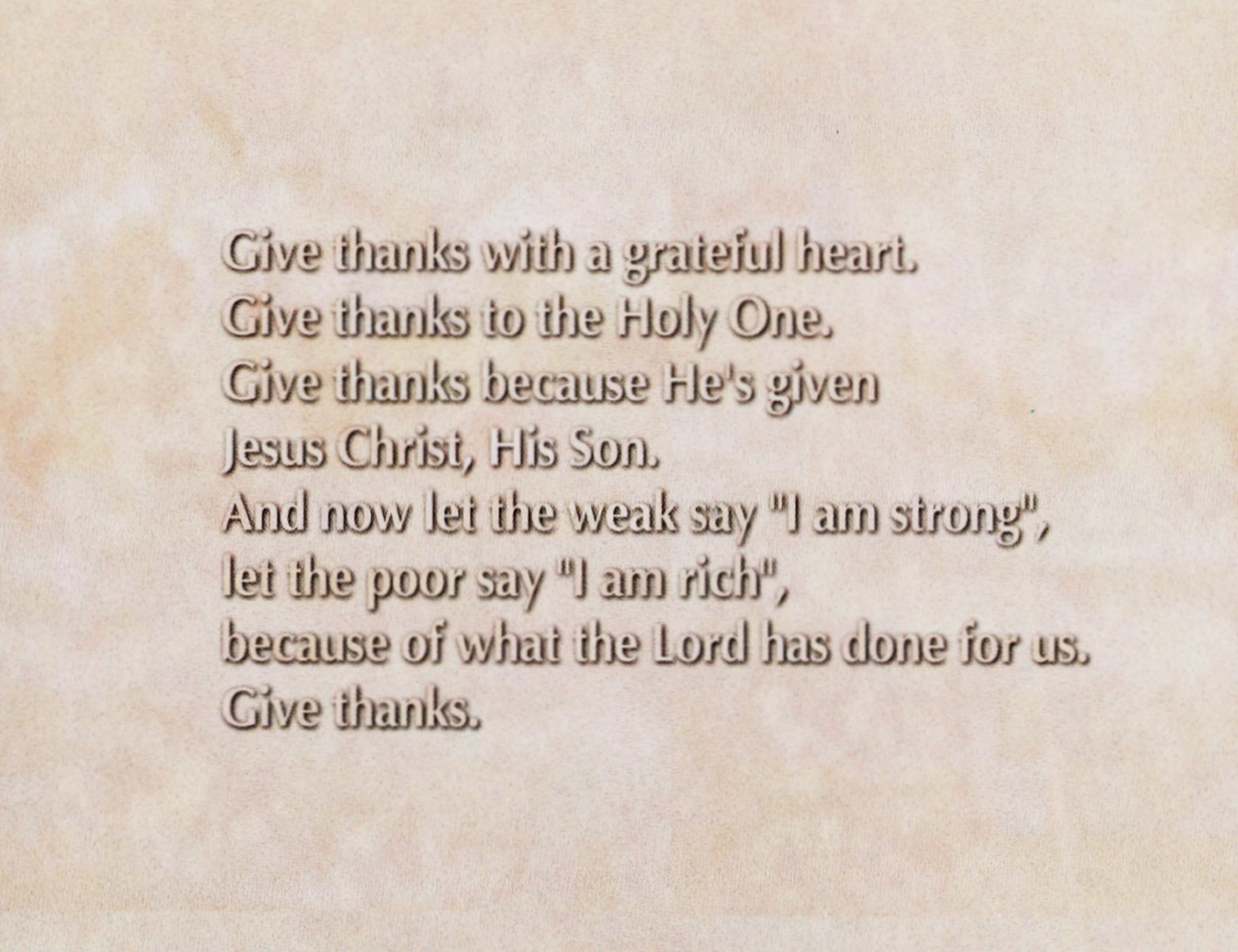 BHSS0386 - Give Thanks